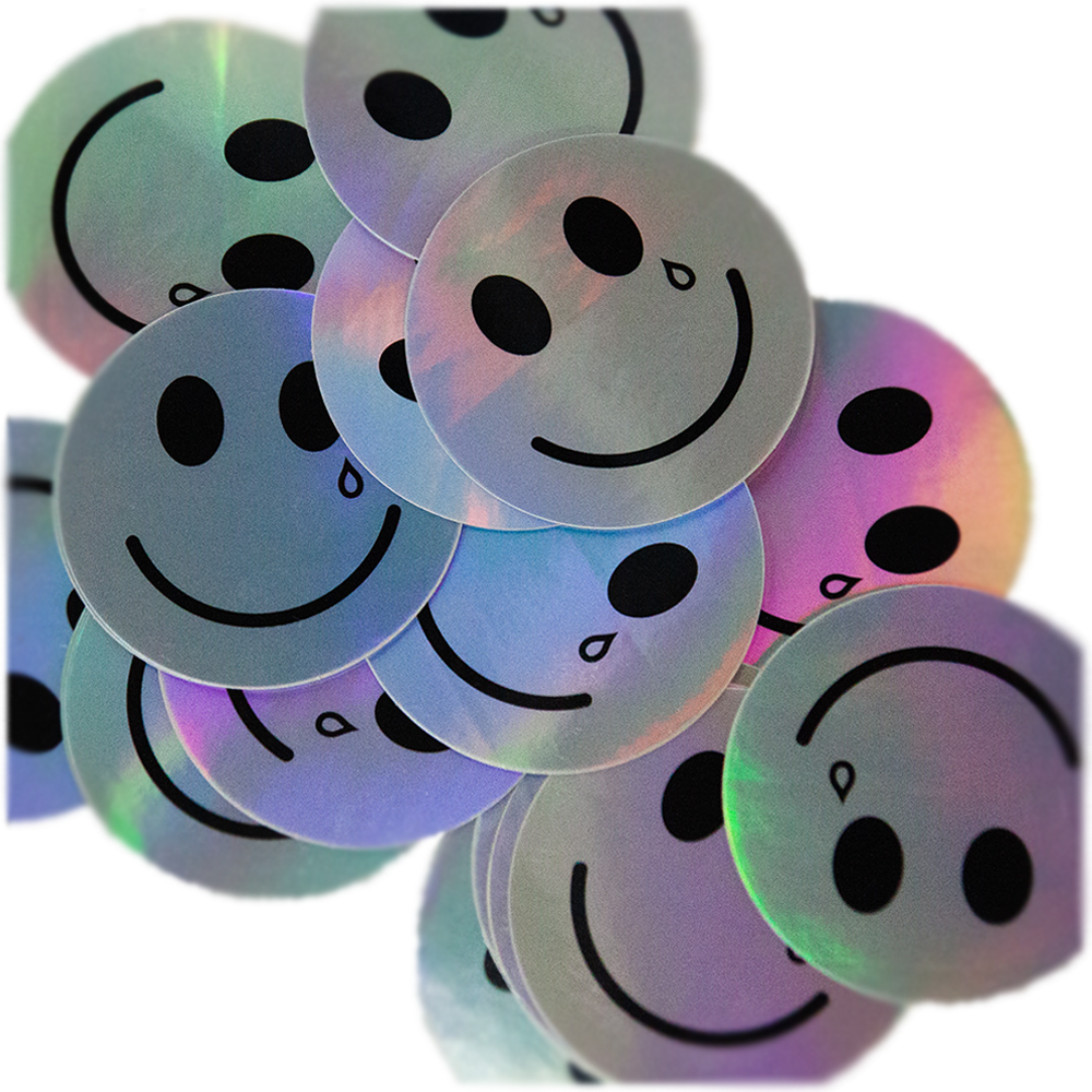 Happy & Sad Holographic Sticker – Kacey Musgraves